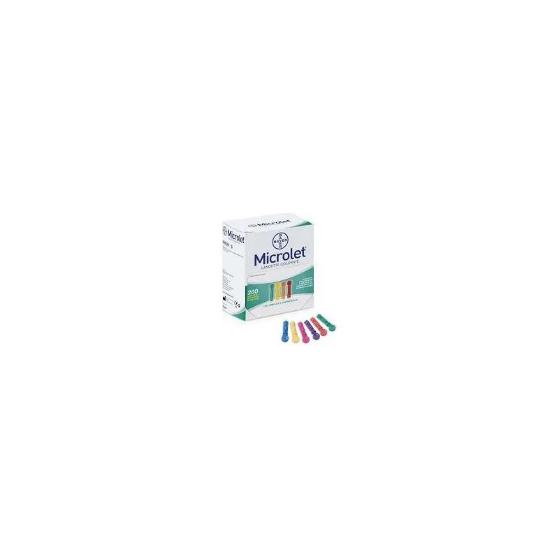 Microlet - 200 lancette pungidito colorate