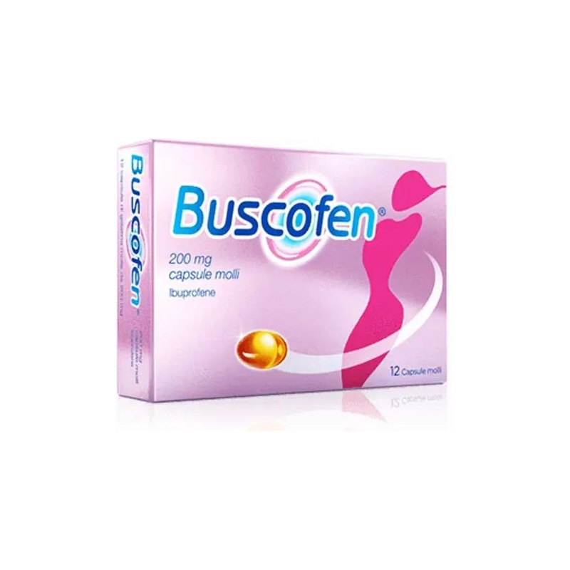 Buscofen 200 mg - farmaco antinfiammatorio e antidolorifico 12 capsule ...