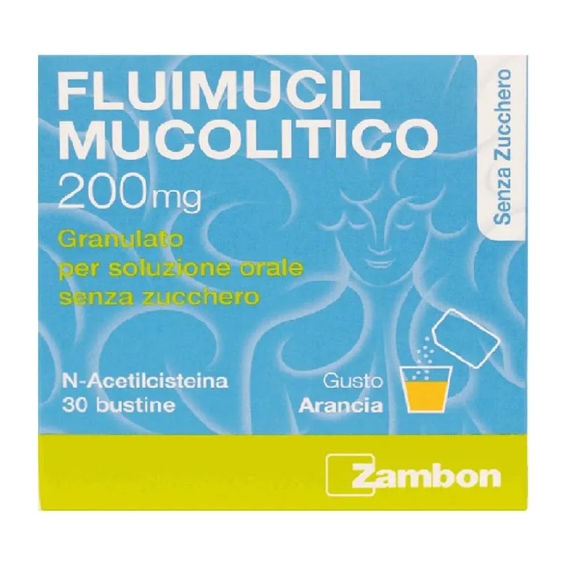 Fluimucil mucolitico 200 mg - granulato per soluzione orale senza ...