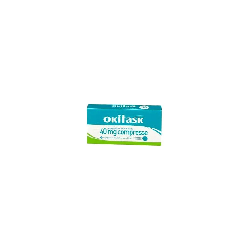 Okitask 40 mg - farmaco antinfiammatorio per il mal di testa 10 compresse