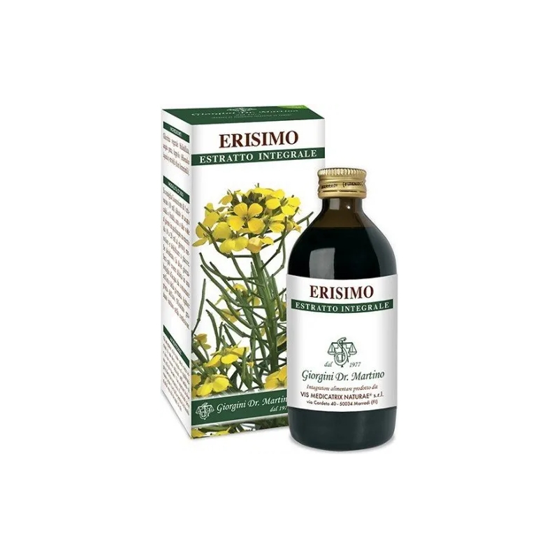 Erisimo estratto integrale 200 ml - integratore per le vie respiratorie