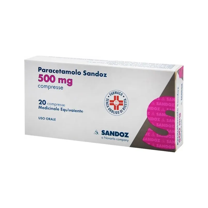 Paracetamolo 500 mg - antidolorifico e antipiretico 20 compresse