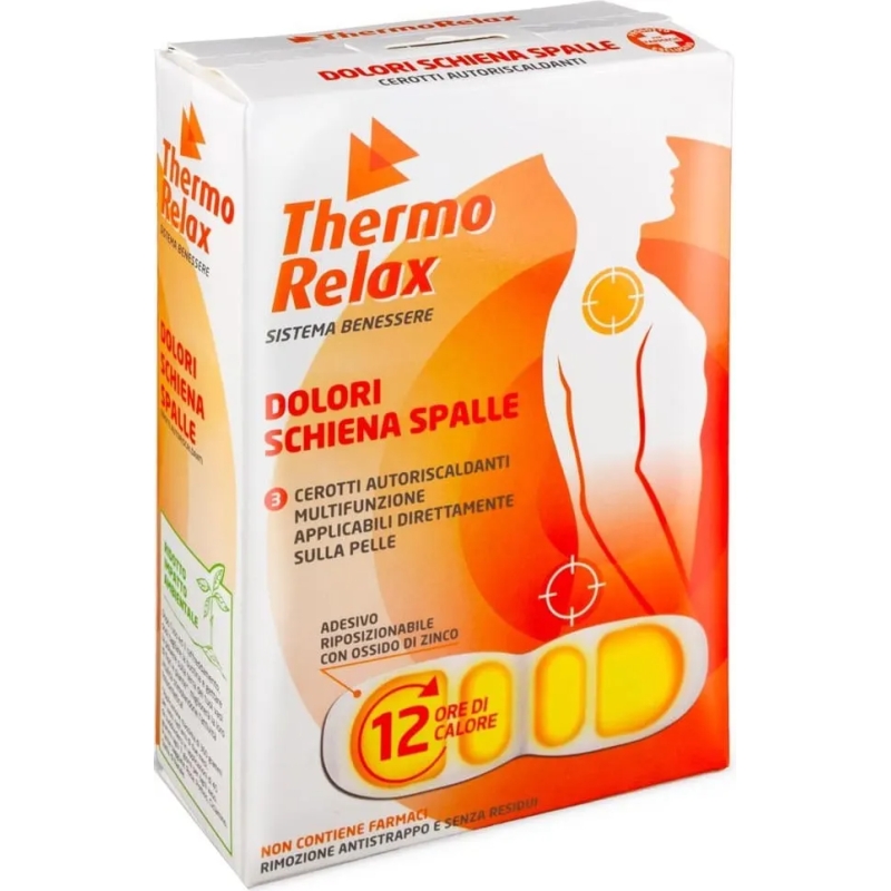 Thermorelax - 3 cerotti autoriscaldanti per dolori alla schiena e alle ...