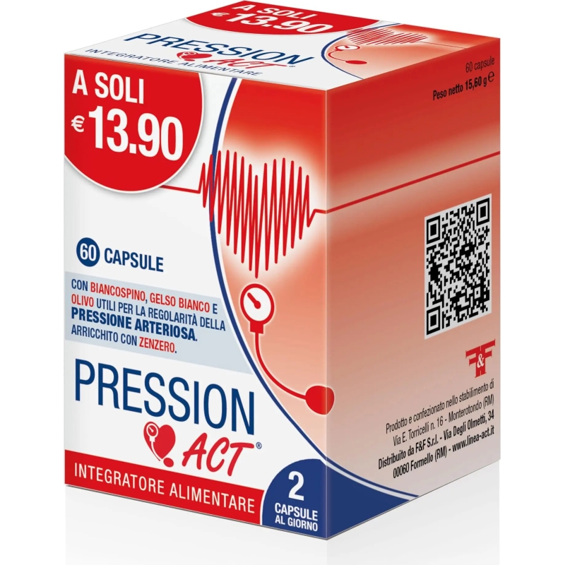 Pression act 60 capsule - integratore per la pressione arteriosa