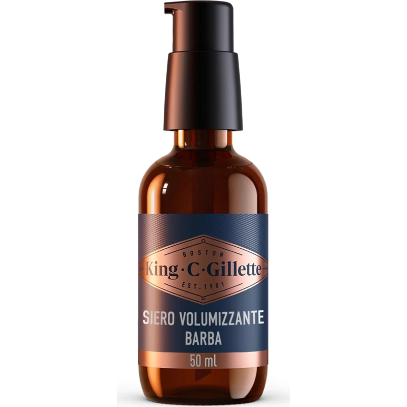 Gillette king c. gillette - siero volumizzante per barba 50 ml