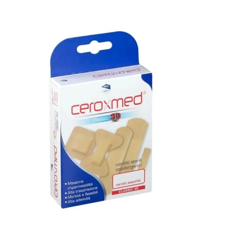 Ceroxmed classic 3d - 44 cerotti sterili ipoallergenici