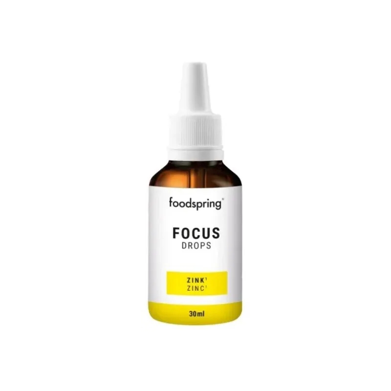 Foodspring focus drops lemon 30 ml - integratore per il rilassamento