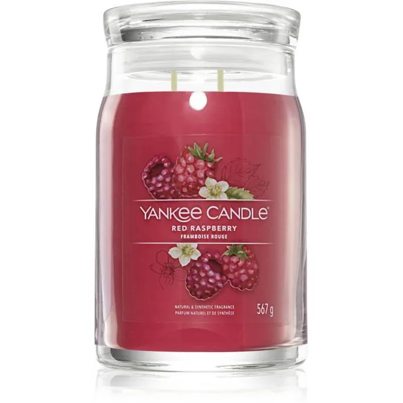 Yankee candle Red raspberry - candela signature jar profumata grande