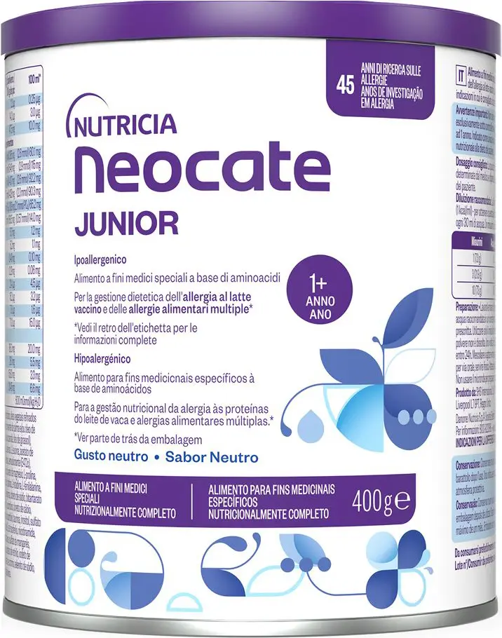 Nutricia Neocate junior 400 g - alimento a fini medici speciali
