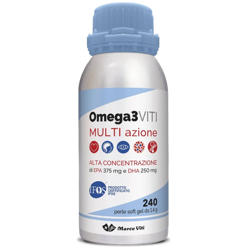 Marco viti omega 3 viti multi azione 240 perle - integratore per la ...