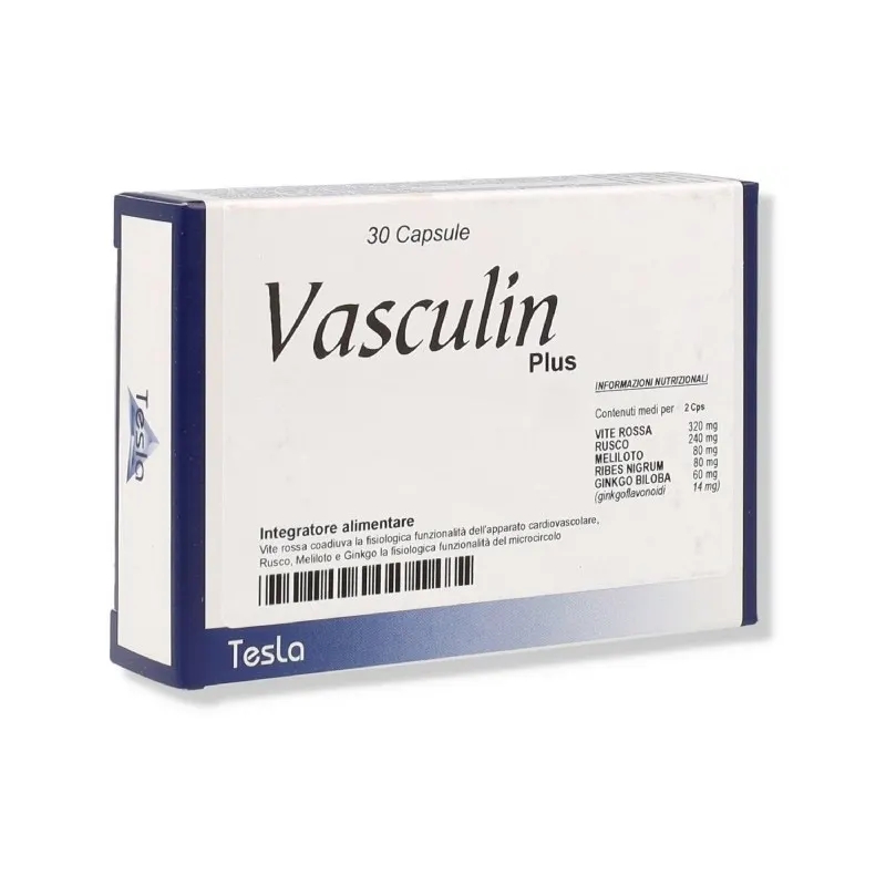 Vasculin plus 30 capsule - integratore per il microcircolo
