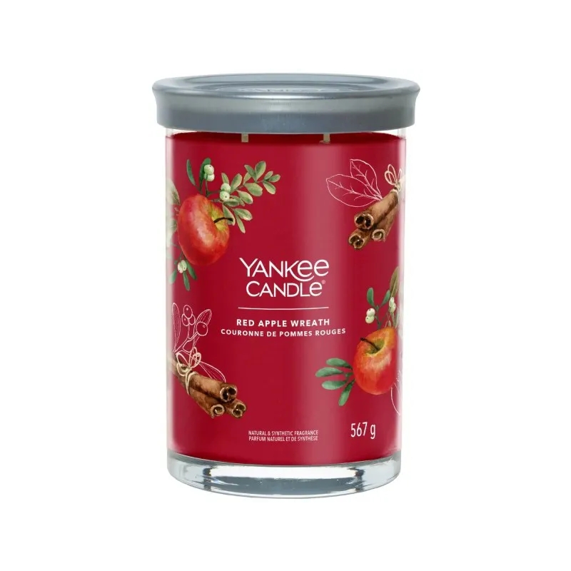 Yankee candle Red apple wreath - candela tumbler grande 567 g