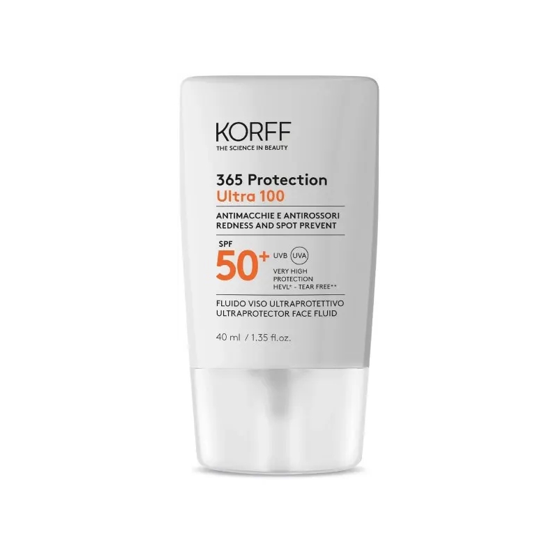 Korff crema solare viso 50+ spf fluido ultraprotettivo 365 protection ...