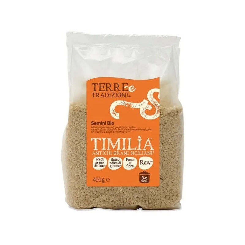 Terre e tradizioni Semini bio di antico grano duro timilia 400 g