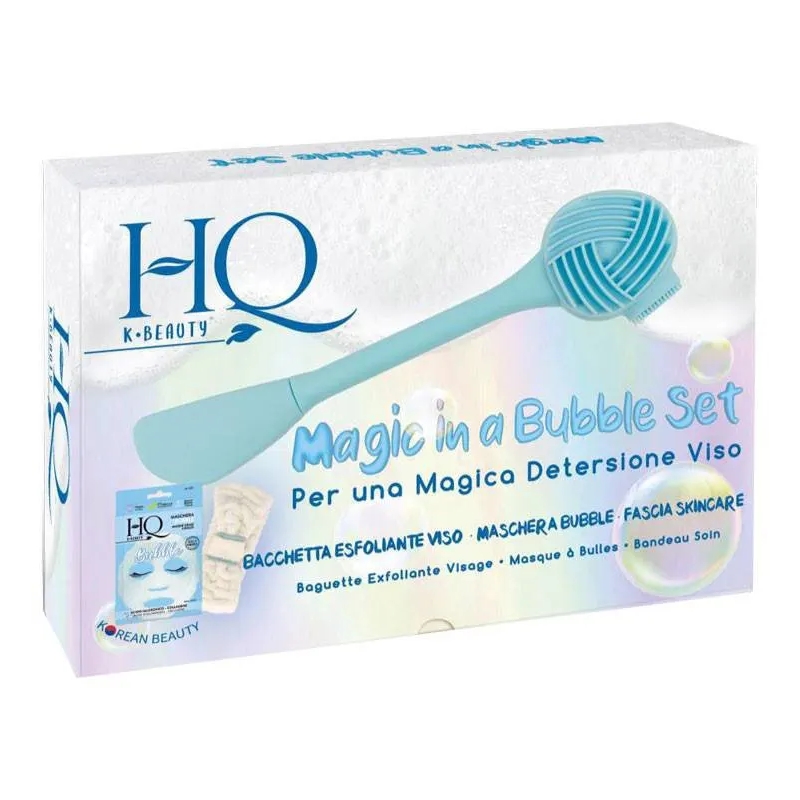Hq Kit magic in a bubble - maschera purificante + bacchetta esfoliante ...