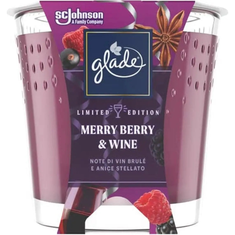 Glade Merry berry & wine limited edition - candela profumata