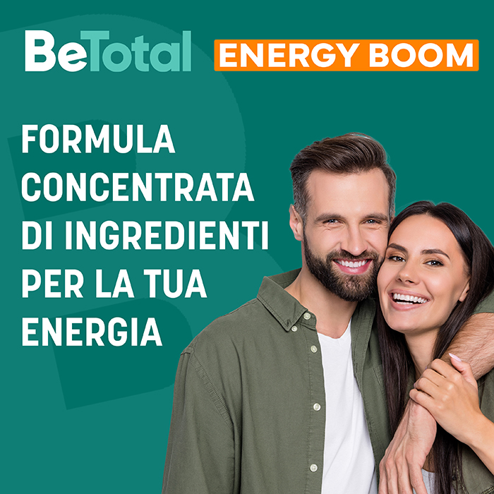 Be-total energy boom 20 stick liquidi - integratore energizzante