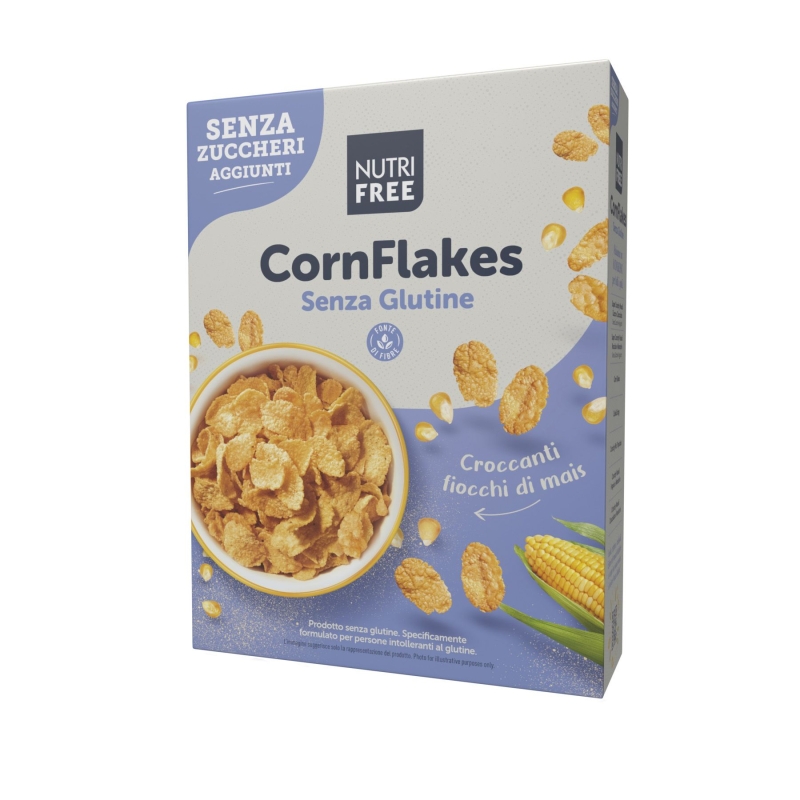 Nutrifree Corn flakes - fiocchi di mais senza glutine e senza zuccheri ...
