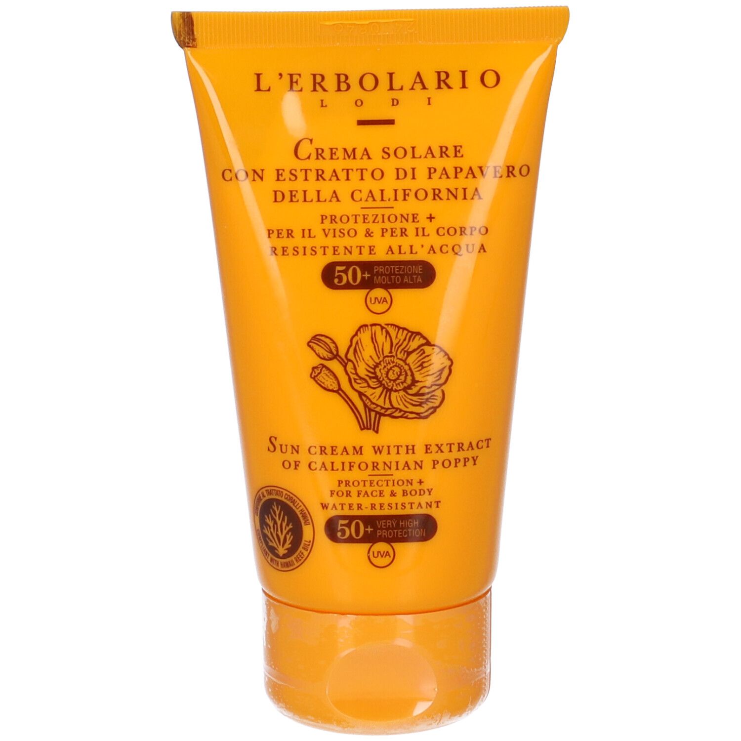 L erbolario Crema solare 50+ spf viso e corpo protezione molto alta 75 ml