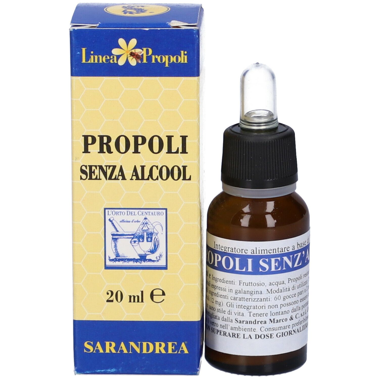 Propoli senza alcol gocce 20 ml - integratore per le vie respiratorie