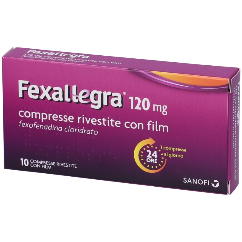 Fexallegra 120 mg - medicinale antistaminico 10 compresse rivestite con ...