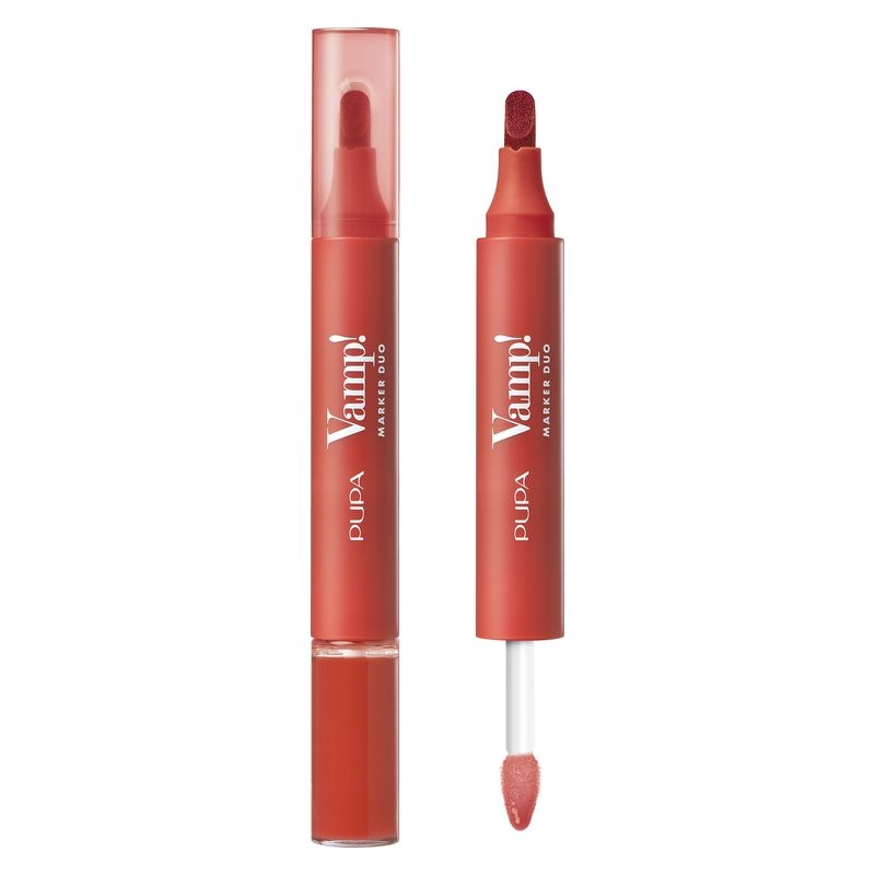 Pupa vamp! marker duo - lip marker & oil- gloss n. 003 grape juice