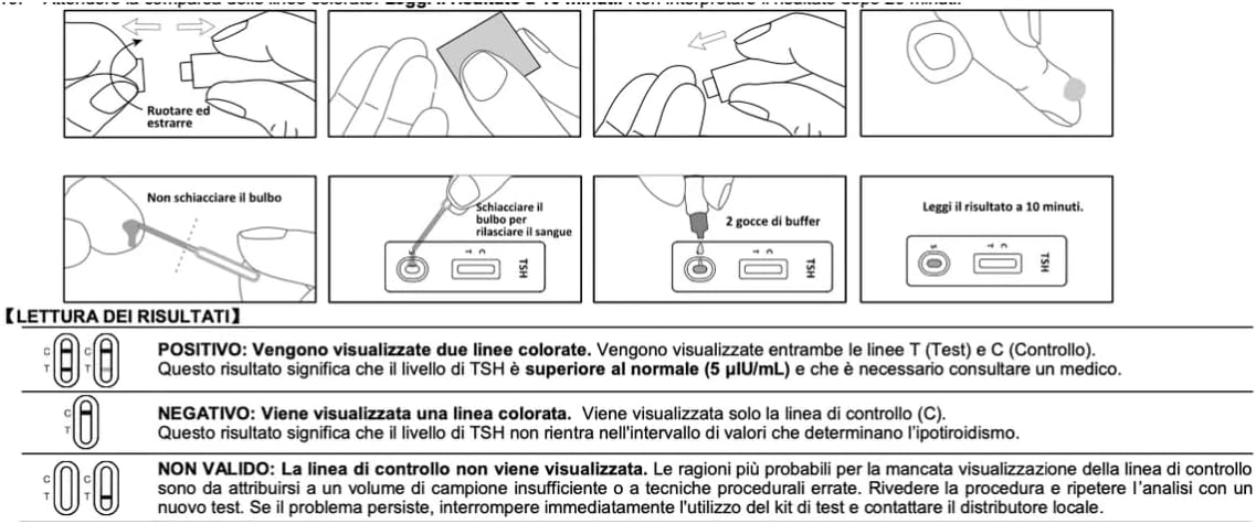 Verify self test tiroide - test rapido per la misurazione del tsh