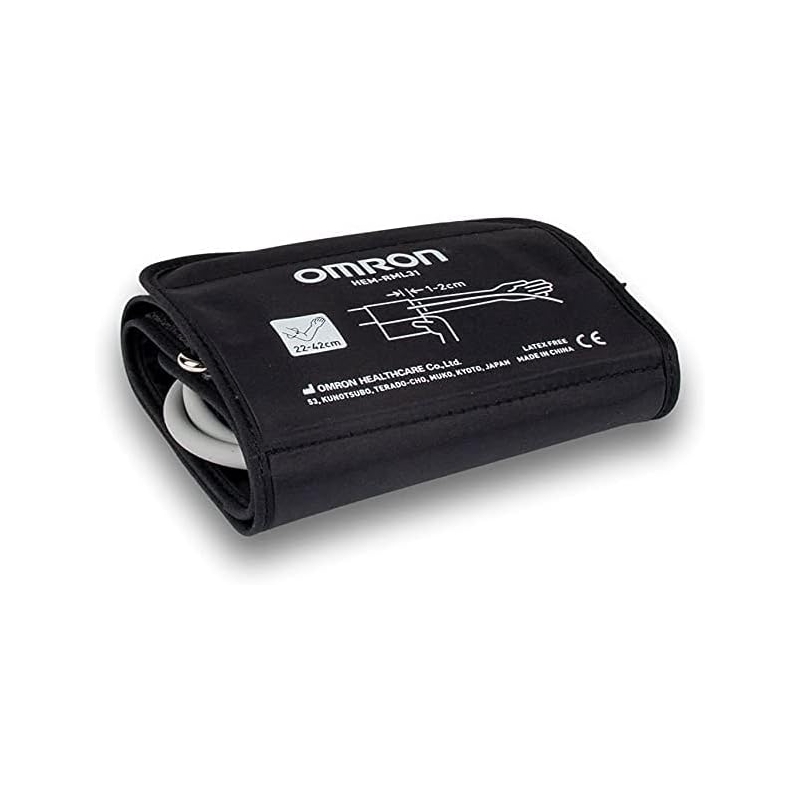 Omron easy cuff bracciale per sfigmomanometro m2/m3 22-42cm nero