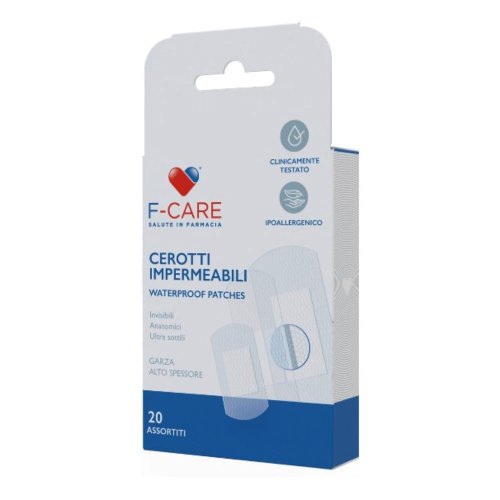 20 cerotti impermeabili antisettici per ferite assortiti