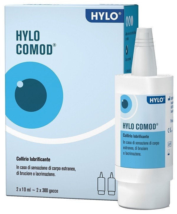 Hylo comod 1 mg/ml - collirio lubrificante per occhio secco 2x10 ml