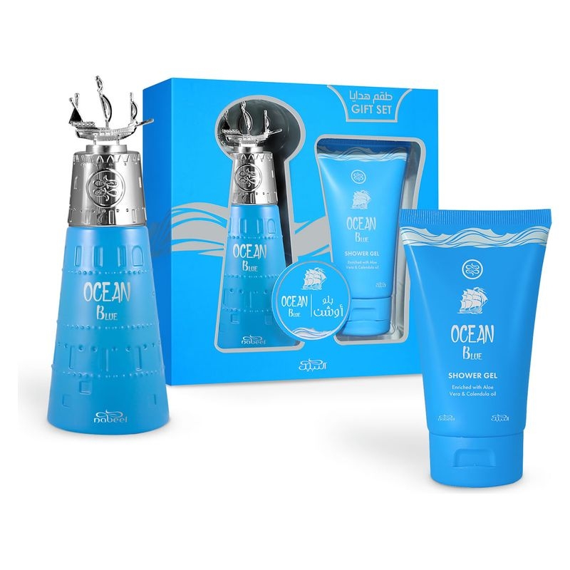 Nabeel Cofanetto ocean blue - eau de parfum spray 100 ml + doccia gel ...