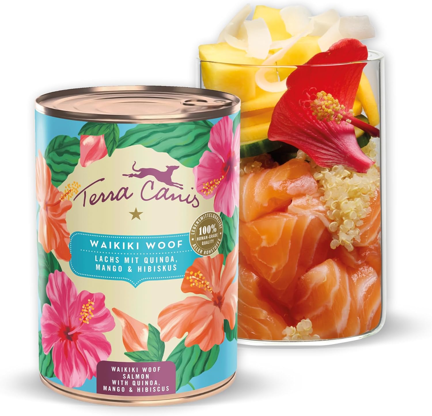 Terra canis Flower waikiki woof salmone - alimento umido complementare ...