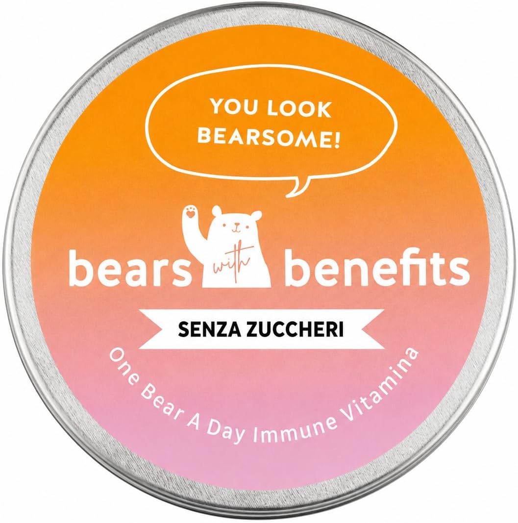 Bears with benefits one bear a day immune 60 gummies - integratore per ...